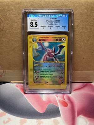 Pokemon TCG 2003 Skyridge Crystal Crobat #147/144 reverse holo CGC 8.5 ...