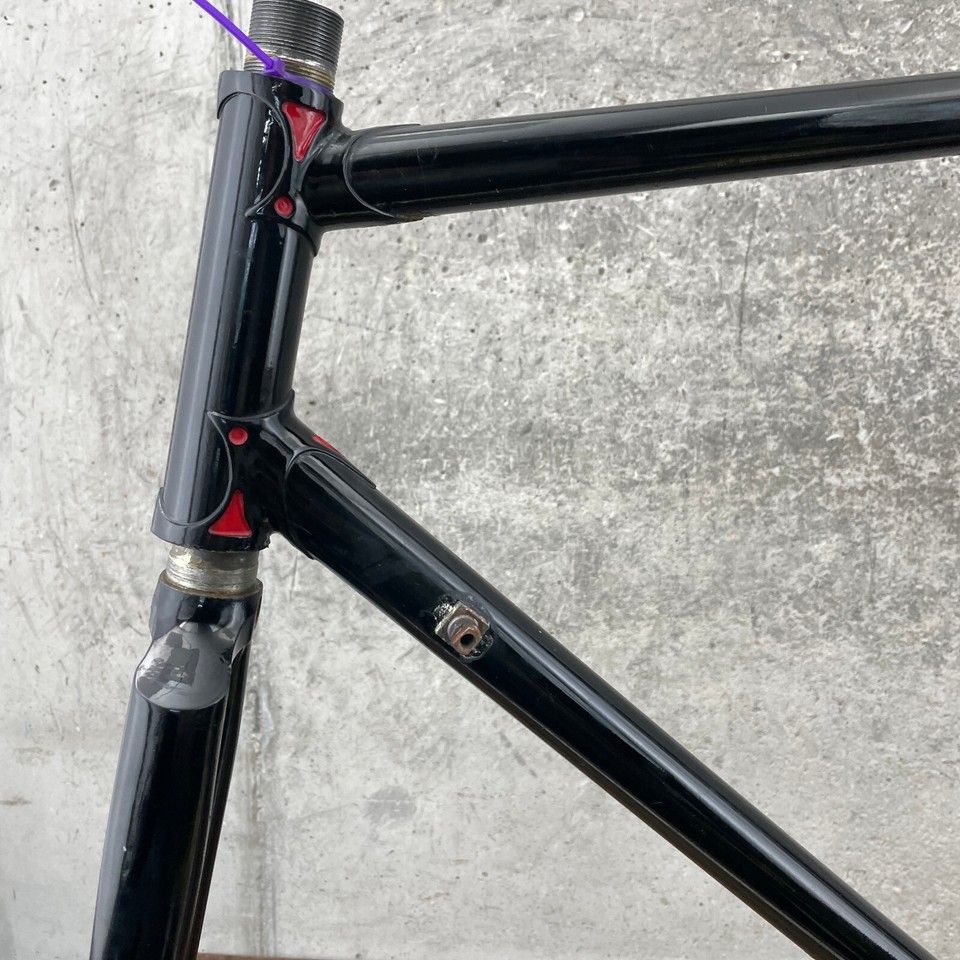 Vintage Lugged Frame Set 56 cm Circles Head Tube Campagnolo Dropouts ...