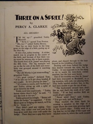 L1m Ephemera 1940s short story three on a spree percy a Clarke | eBay UK