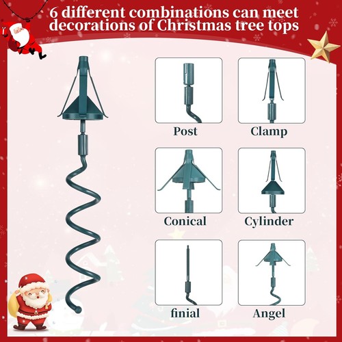 Christmas Tree Topper Holder - Twist-on Holiday Universal Standard ...