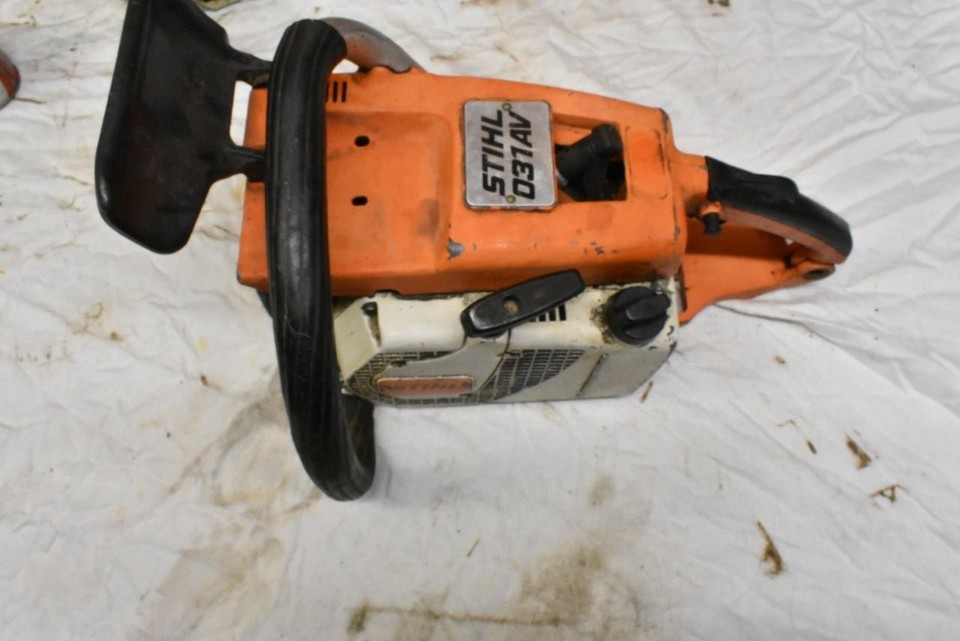 3 Vintage Stihl 031 AV Chainsaw 150 & 170 lbs Compression & Spark Parts ...