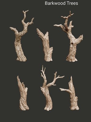 Epic Basing Trees Resin Set for Dioramas Miniatures Wargaming Terrain ...