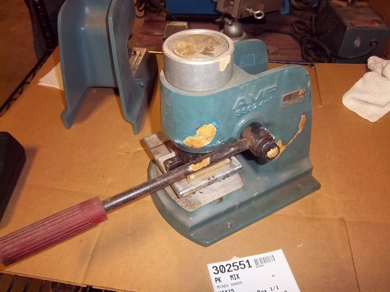 AMP 58024-1 PART number 220160-1-b MAnual arbor frame assy tool used ...