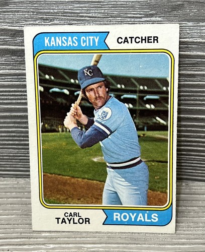 1974 Topps Baseball Carl Taylor #627 Kansas City Royals Vintage MLB ...