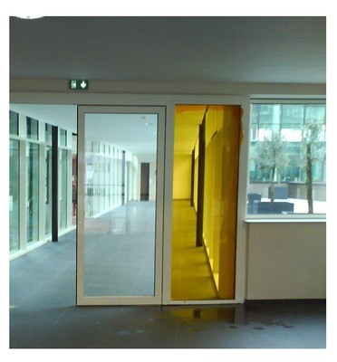 Transparent Colourful Window Film Self-Adhesive Optically Clear Yellow ...