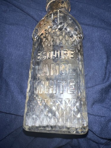 Vintage Esquire lanol white Shoe Polish Bottle | eBay
