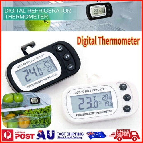 2X Fridge Freezer Digital Thermometer With Min/Max & CURRENT ...