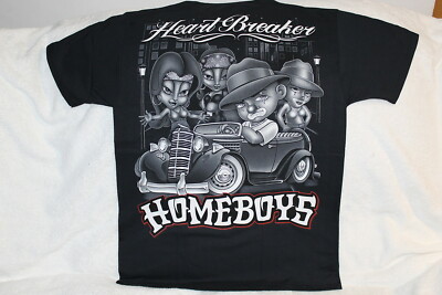 HOMEBOYS HEART BREAKER CAR HOMIES GANGSTER URBAN T-SHIRT | eBay