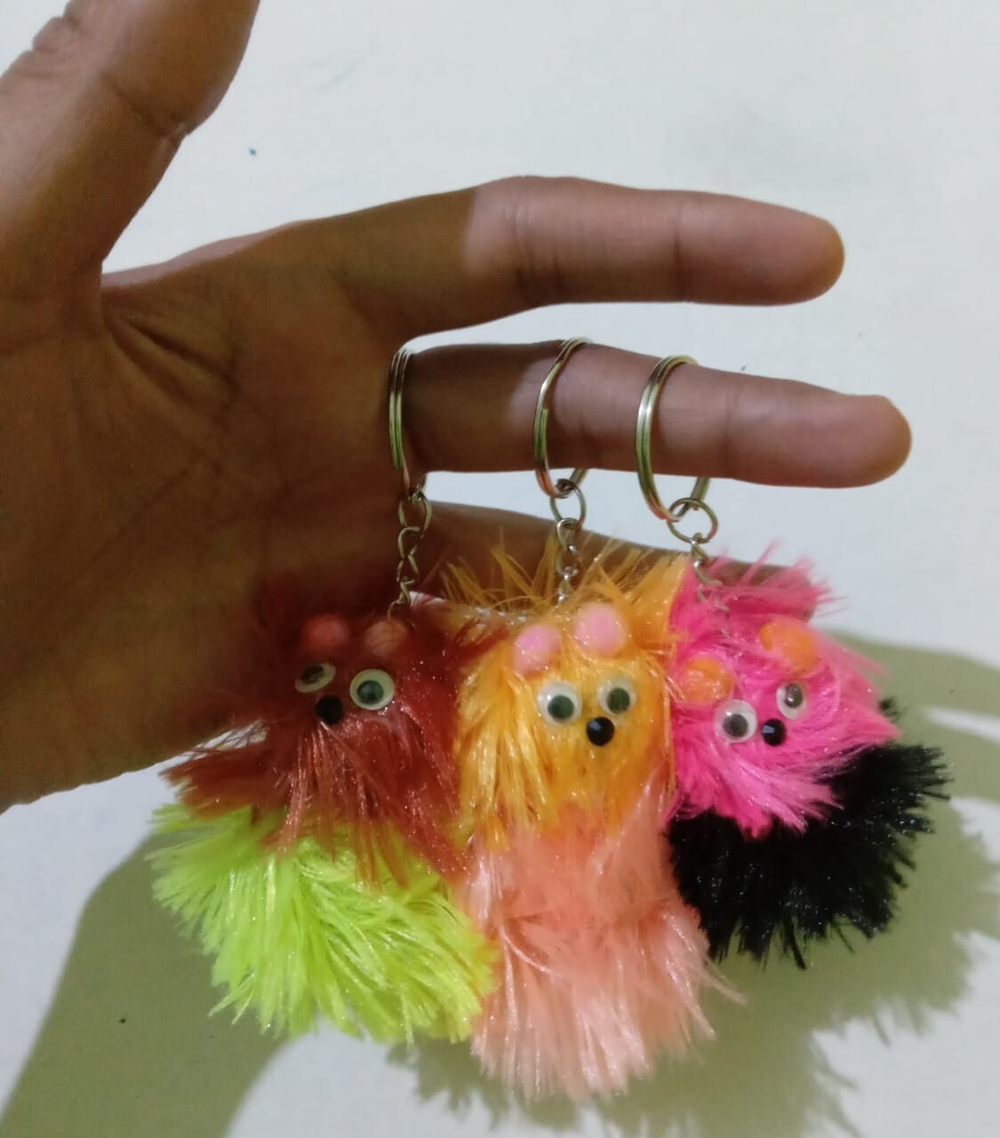 beautiful wool key tags new assorted colored free shipping 10 key ...