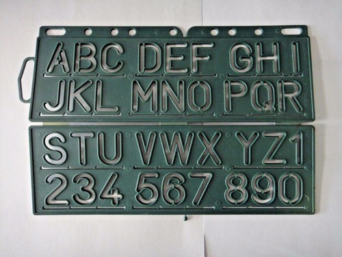 Vintage Fiskars Heavy Plastic Folding Letter and Number Guide | eBay