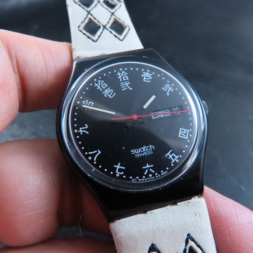 1991 Swiss Made Swatch Special Chinese Number Dial Quartz Men Watch | eBay