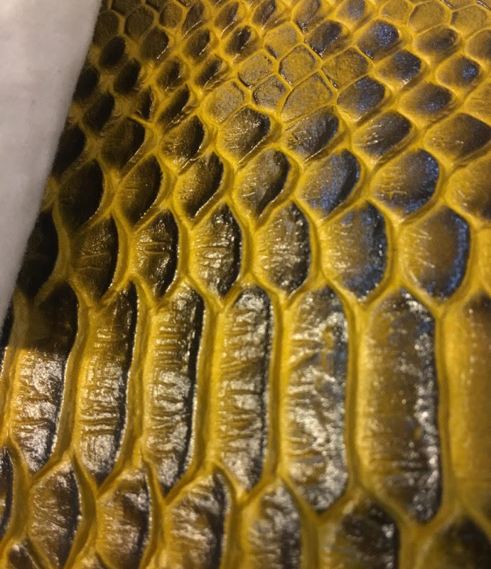 SHIPS FOLDED SNAKE SKIN SCALE 3D Texture Faux Leather Upholstery Vinyl ...