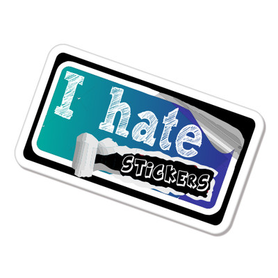 I Hate Stickers Funny car bumper sticker decal 5" x 3" | eBay