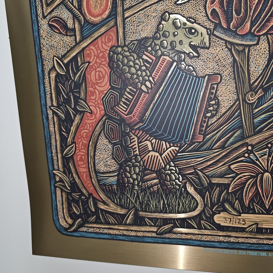 Grateful Dead Luke Martin Jack Straw FOIL VARIANT Art Print Poster ...