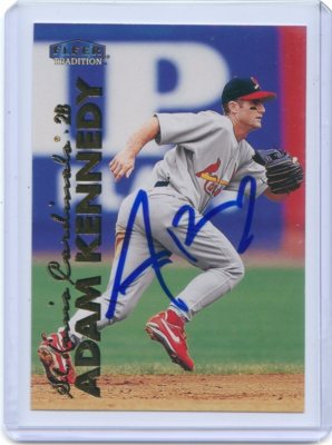 ADAM KENNEDY CARDINALS AUTOGRAPH AUTO 1999 FLEER TRADITION #U-31 *53230 ...