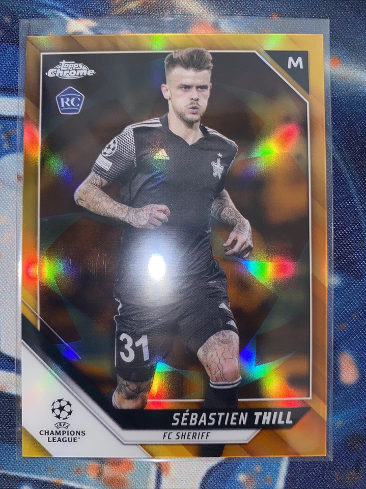 Sheriff Topps Chrome Sebastien Thill Orange Starball & Refractor ...