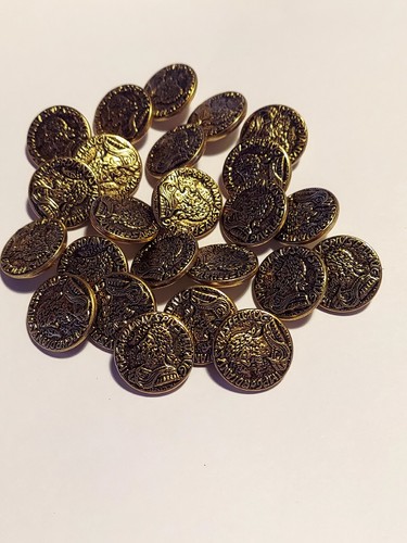 24 Brass Metal Roman Coin Design Round Buttons, 3/4" New Old Stock | eBay