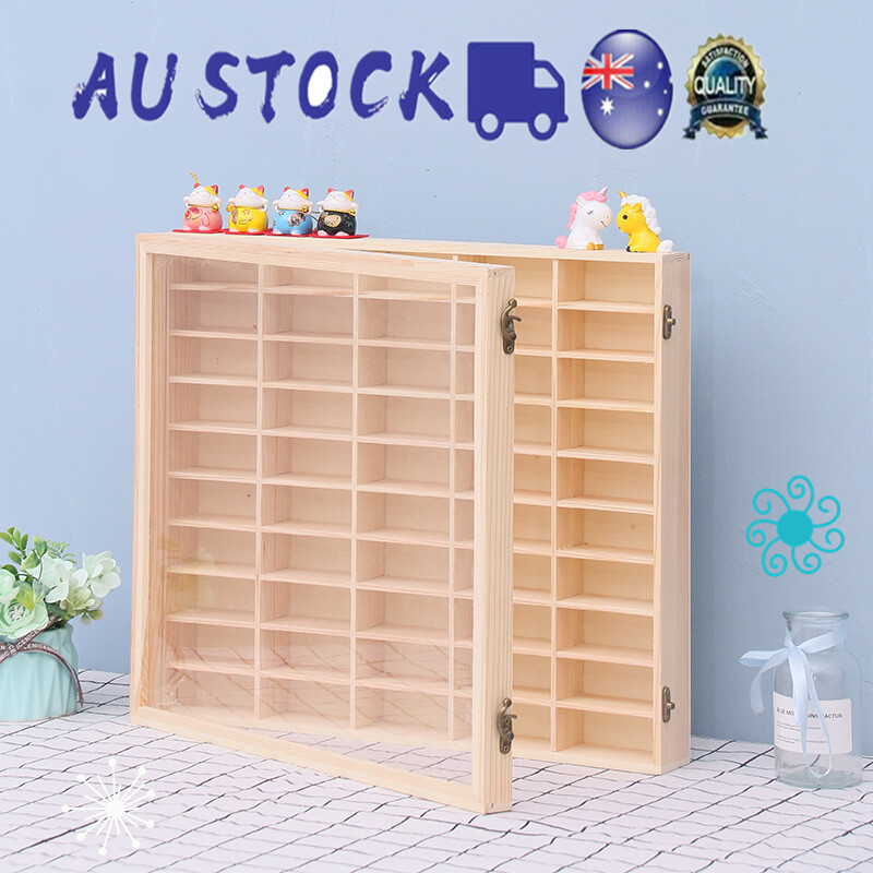 Model Cars Display Case Wooden Small Cars Storage Cabinet With Lock ...