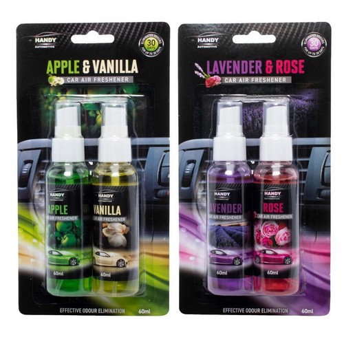 Car Air Freshener Spray 60ml each 2pk (2 Assorted Scents in Carton ...