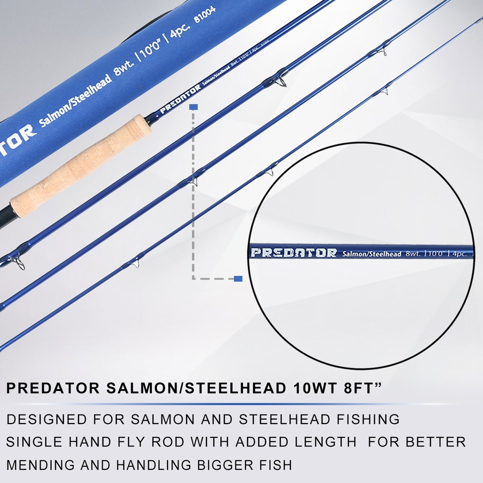 Maxcatch Saltwater Fly Fishing Rod 8/9/10//11/12wt 9ft Graphite IM10 ...