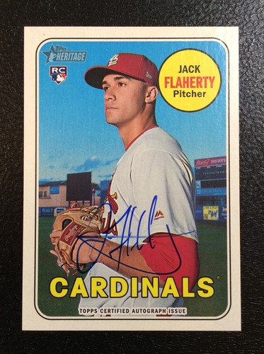 2018 TOPPS HERITAGE JACK FLAHERTY ROOKIE REAL ONE AUTOGRAPH | eBay