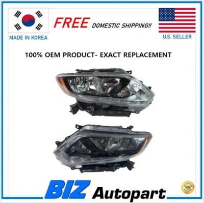 OEM ! HEADLAMP ASSEMBLY RH&LH SET for 14-17 NISSAN ROGUE # 26010_26060 ...