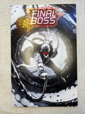 FINAL BOSS #1 SDCC 2022 B/W ASM 300 HOMAGE TYLER KIRKHAM & BOSS LOGIC ...
