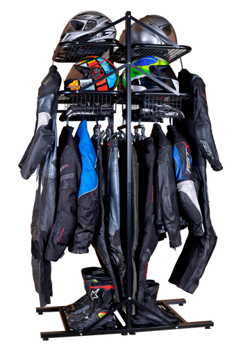 BikerTidy Motorcycle Motorbike Clothing jacket helmet storage rack ...