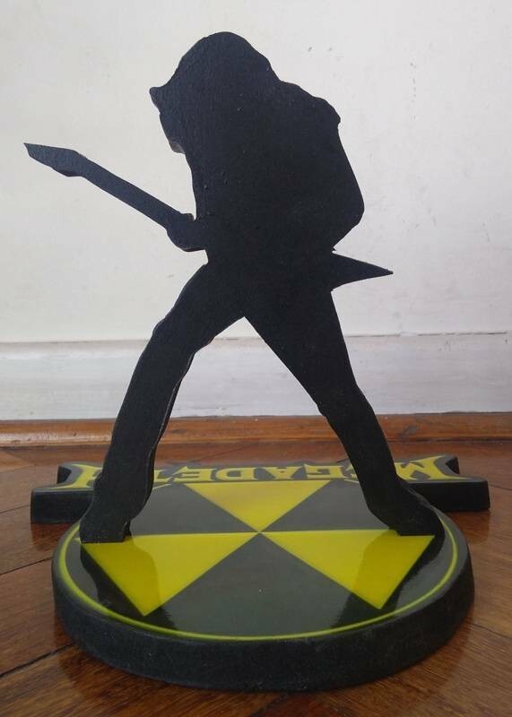 DAVE MUSTAINE 8" DISPLAY STANDEE Figure Statue Cutout Megadeth Doll Toy ...