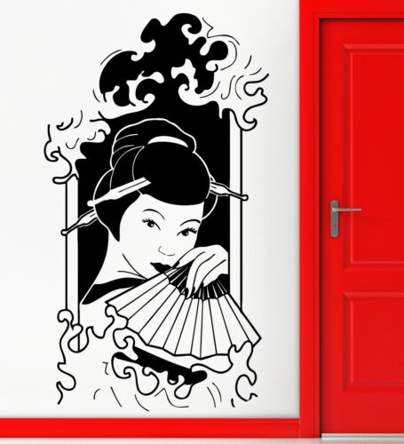 Wall Stickers Vinyl Decal Geisha Oriental Girl Japan Japanese Decor