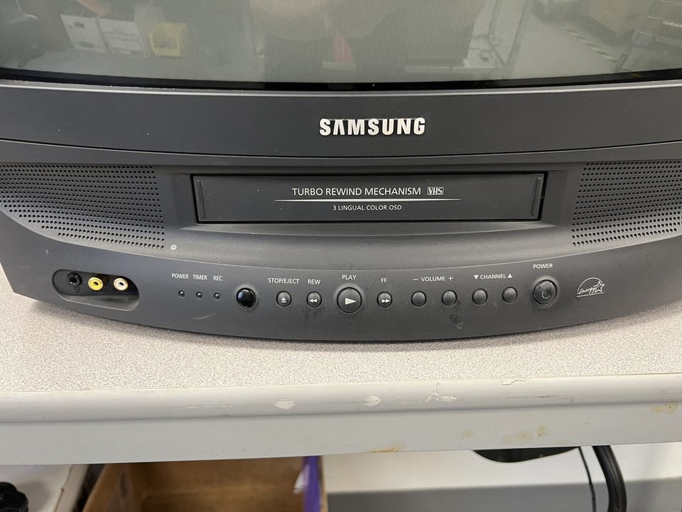 1999 Samsung CXJ1952 19" VHS CRT TV Retro Gaming Monitor Tested No ...