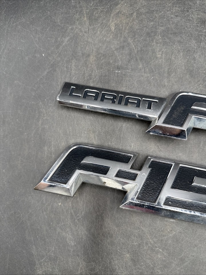 2009-2014 FORD F-150 LARIAT LEFT RIGHT SIDE FENDER EMBLEM LOGO BADGE ...