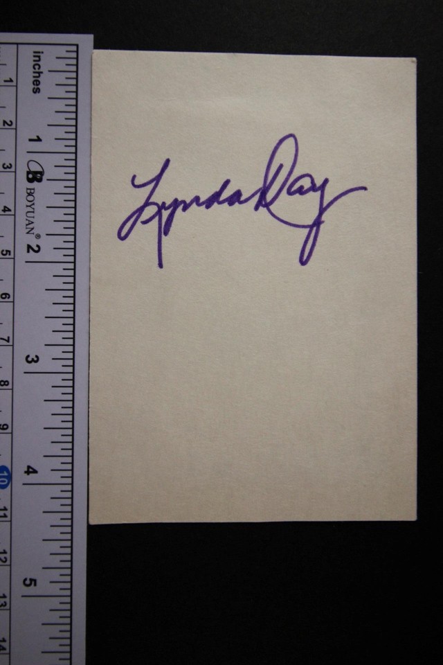 LOT: SIX CELEBRITY AUTOGRAPH INDEX CARDS~DAY~DEAN~DEE~DEEZEN~ + | eBay