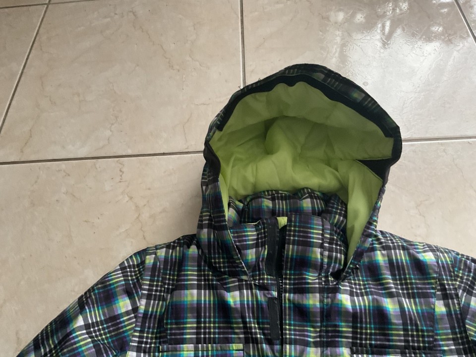Burton Jacket Ski/Snowboard XL Dry-Ride Plaid Full Zip Winter Insulated ...