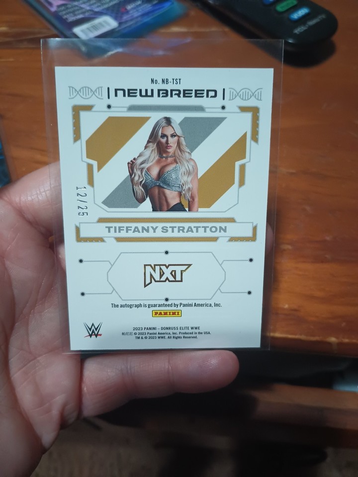 2023 Panini Donruss Elite New Breed Blue Autographs Tiffany Stratton ...