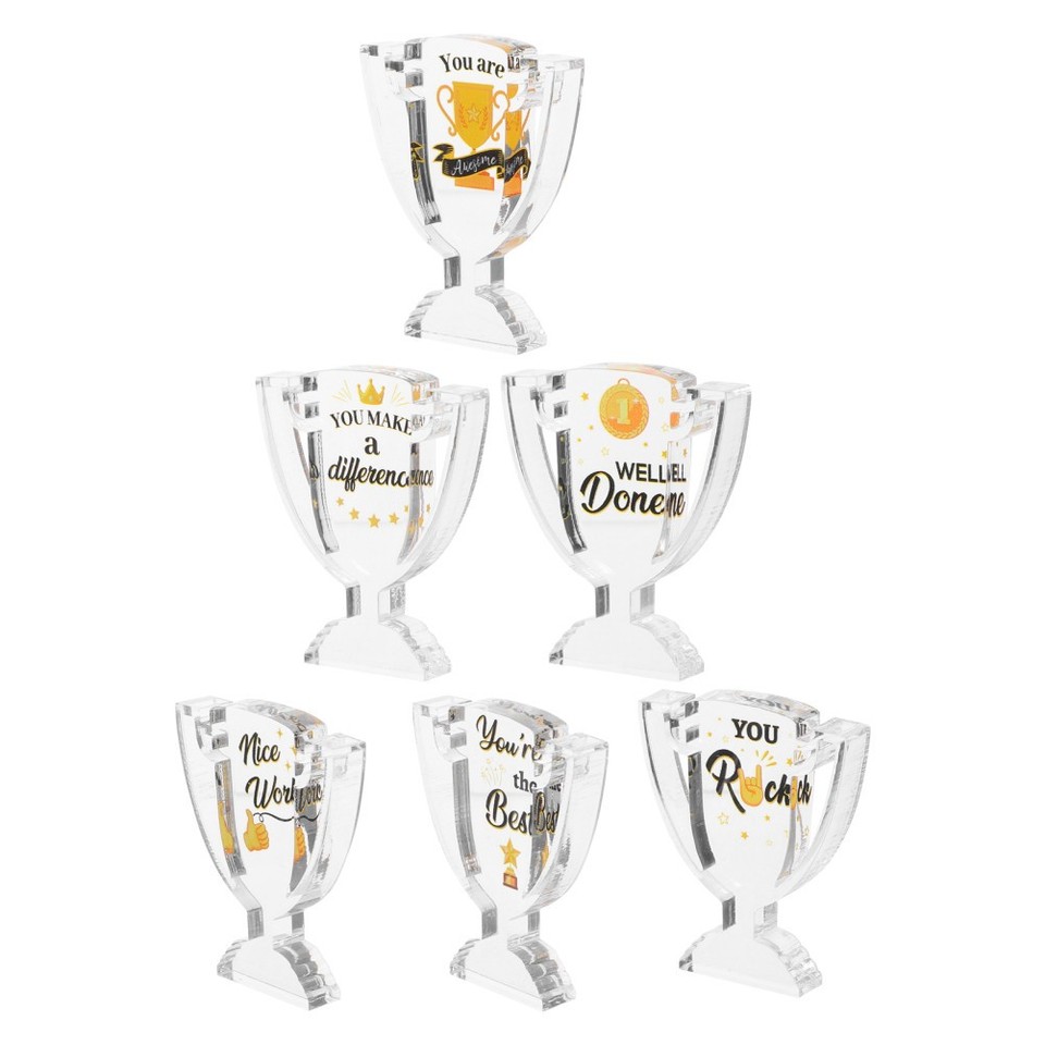 6 PCS Teacher Appreciation Decorations Acrylic Recognition Awards ...