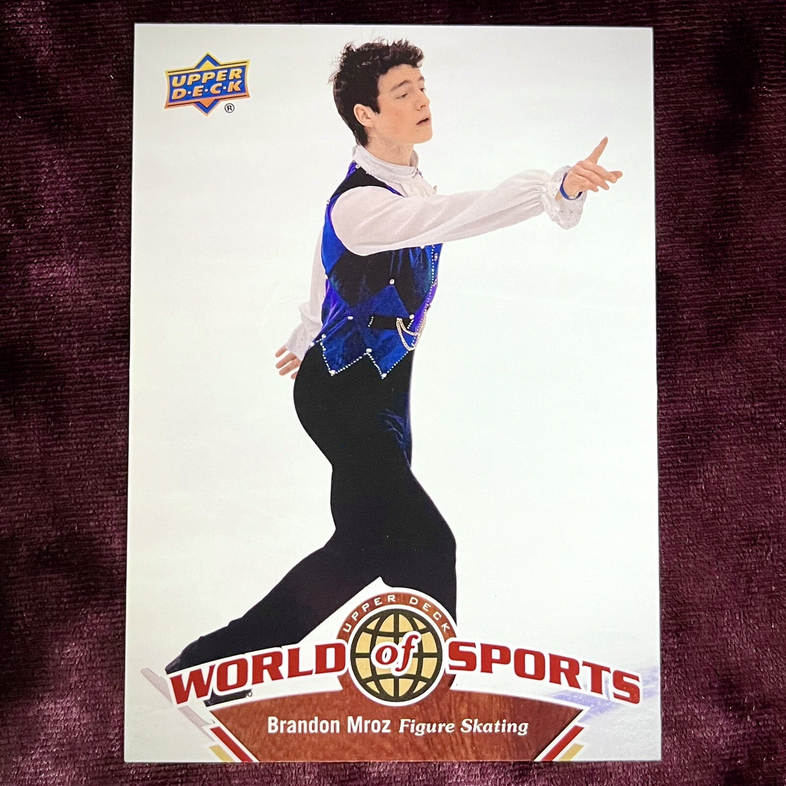 Brandon Mroz 2010 Upper Deck World Sports MINT Figure Skating USA Cute ...