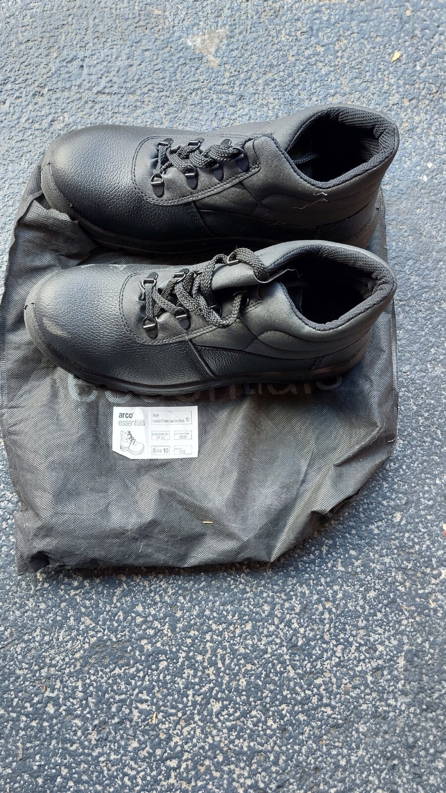 Quality arco Essentials safety boots size 10 new black metal | eBay UK