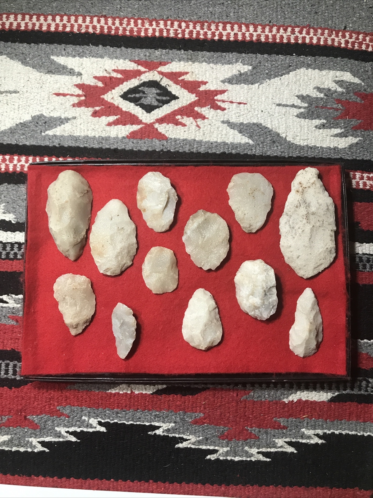 MLC s7152 (12) Paleo - Archaic Hixton Quartzite Knife Blades X LaForme ...