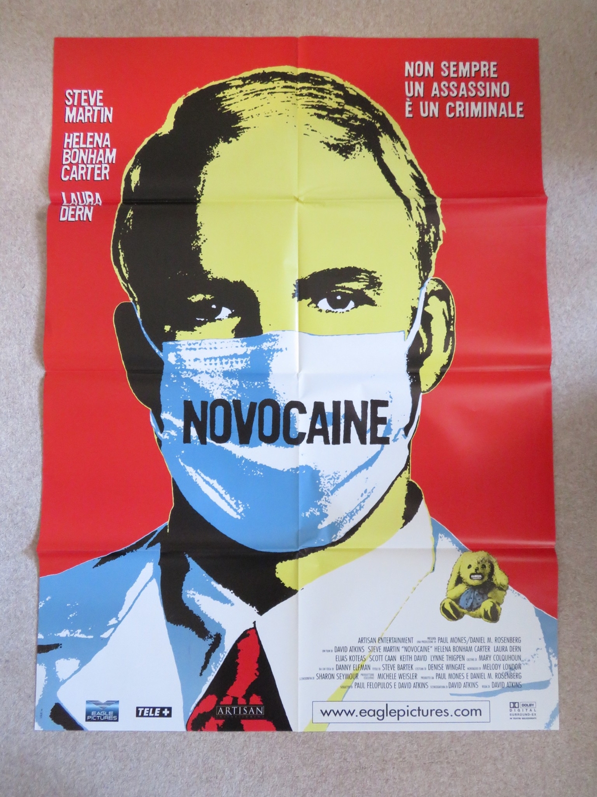 NOVACAINE ITALIAN 2 FOGLIO POSTER STEVE MARTIN HELENA BONHAM CARTER ...