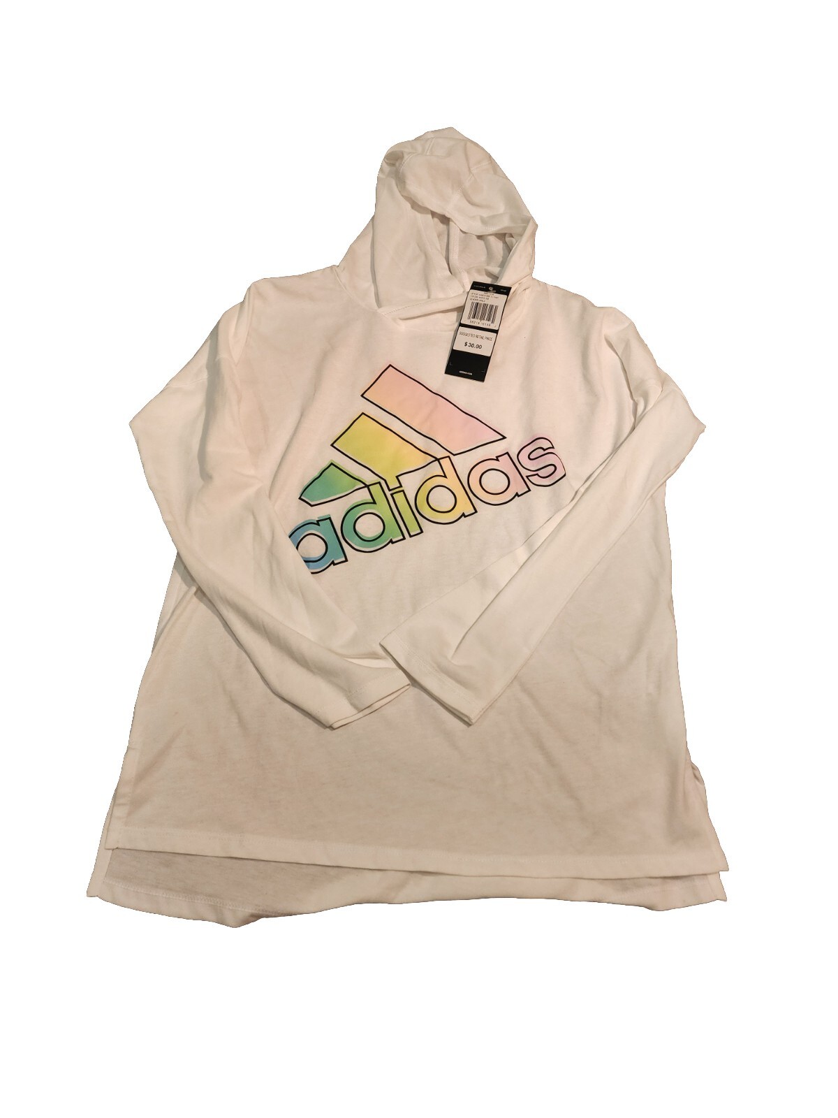 Girls Adidas Size 14 Lightweight Hoodie NWT Rainbow Pride | eBay