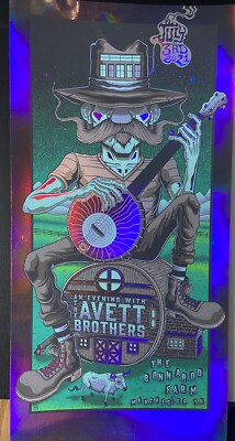 Avett Brothers 2021, Bonaroo Farm, Tn. Foil edition: 15 by Jim Mazza | eBay