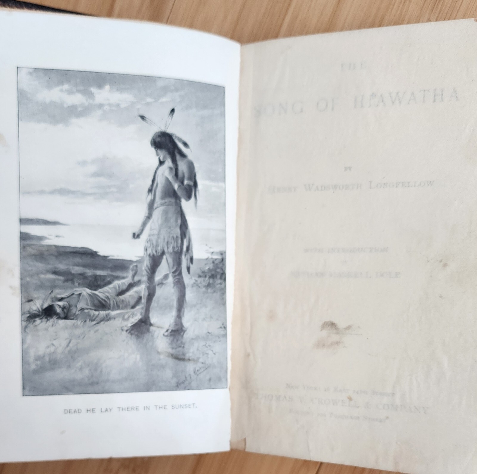 Vintage 1898 The Song Of Hiawatha By Henry Wadsworth Longfellow Thomas ...
