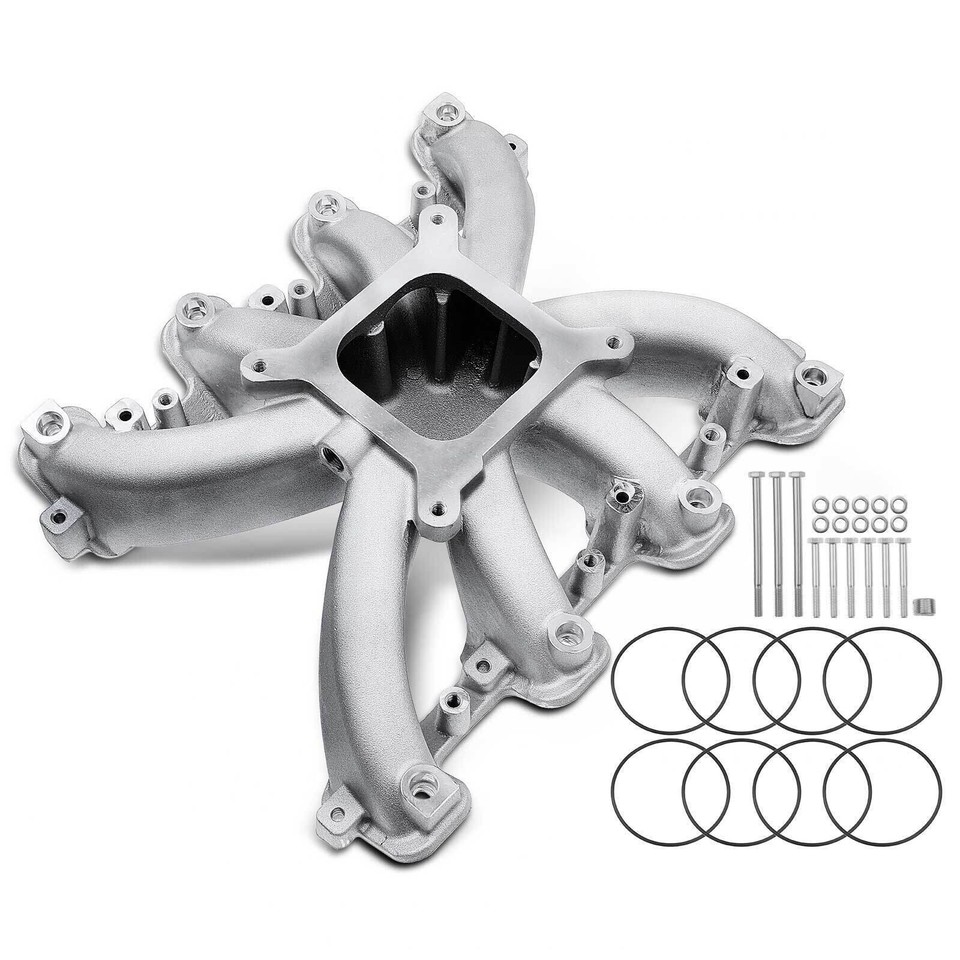 EFI Single Plane Mid-Rise Intake Manifold GM LS3 L92 Rectangle Port w ...