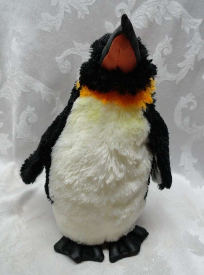 SEAWORLD'S Sea World 11" King Emperor PENGUIN Plush Vinyl Feet Orange ...