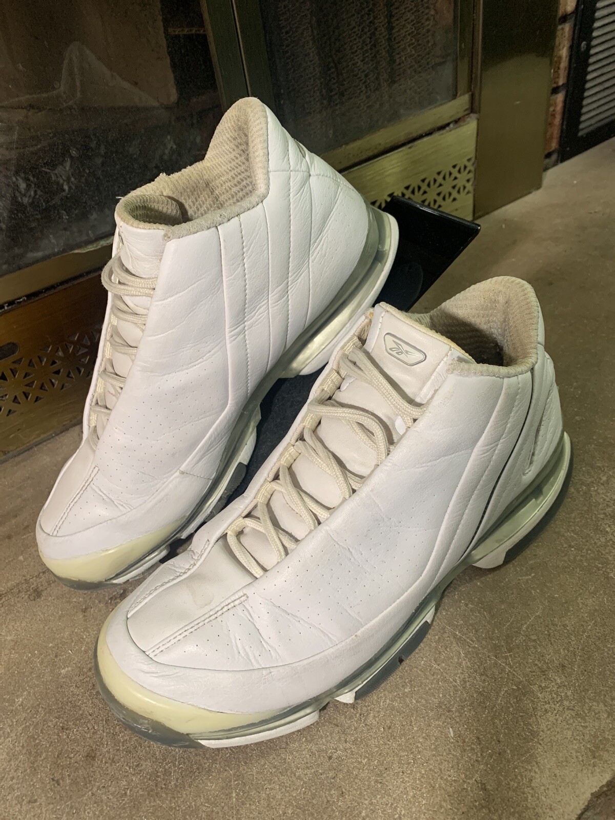 REEBOK X BEAM FRANCHISE White Silver 2002 Vintage STEVE FRANCIS Mens ...