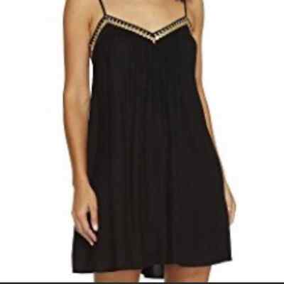 Volcom Stone Coast mini dress with gold sequin details women’s size M ...