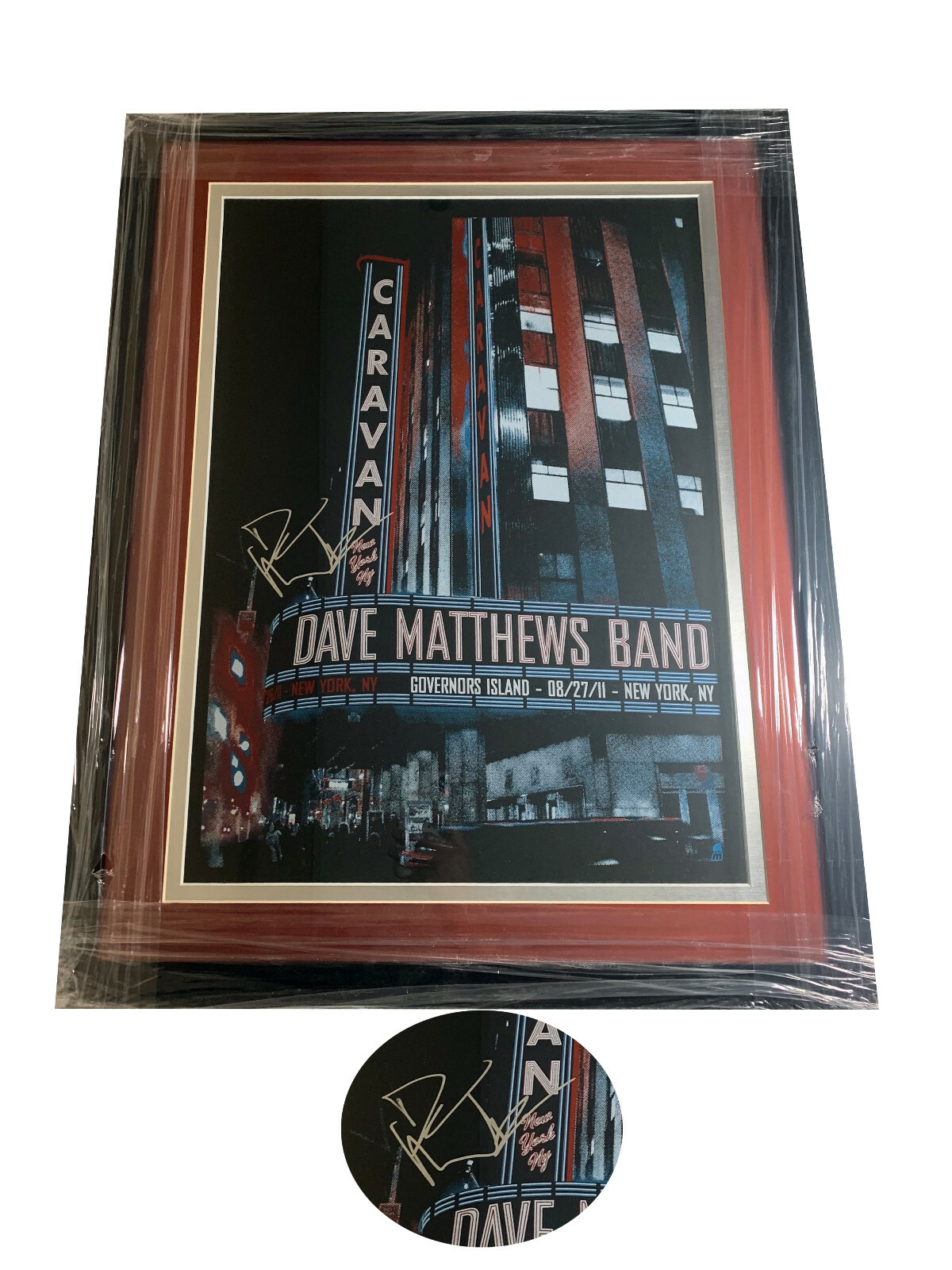 DAVE MATTHEWS DAVE MATTHEWS BAND SIGNED FRAMED AUTOGRAPH CONCERT POSTER ...