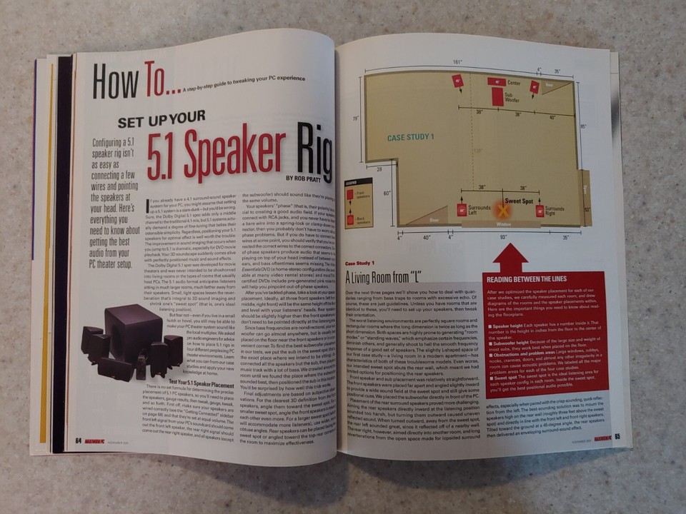 Maximum PC November 2001 w/ CD-ROM Maximum CD Vol 6 No 11 Minimum BS ...