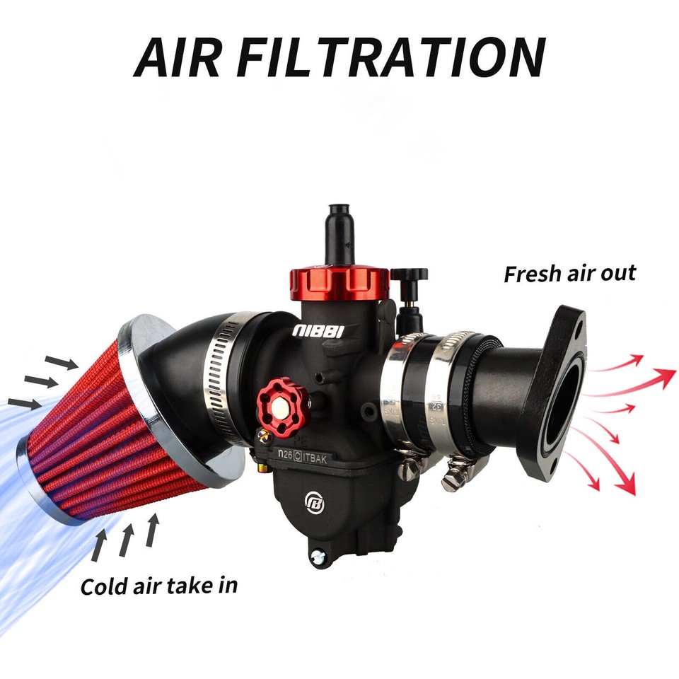 NIBBI Washable Tapered 48/49/50mm Pod Air Filter | Universal Fitment ...